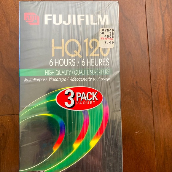 Fujifilm | Media | Fuji 3 Pack Of Blank Vhs Video Tapes 6 Hrs Hq 2 New ...